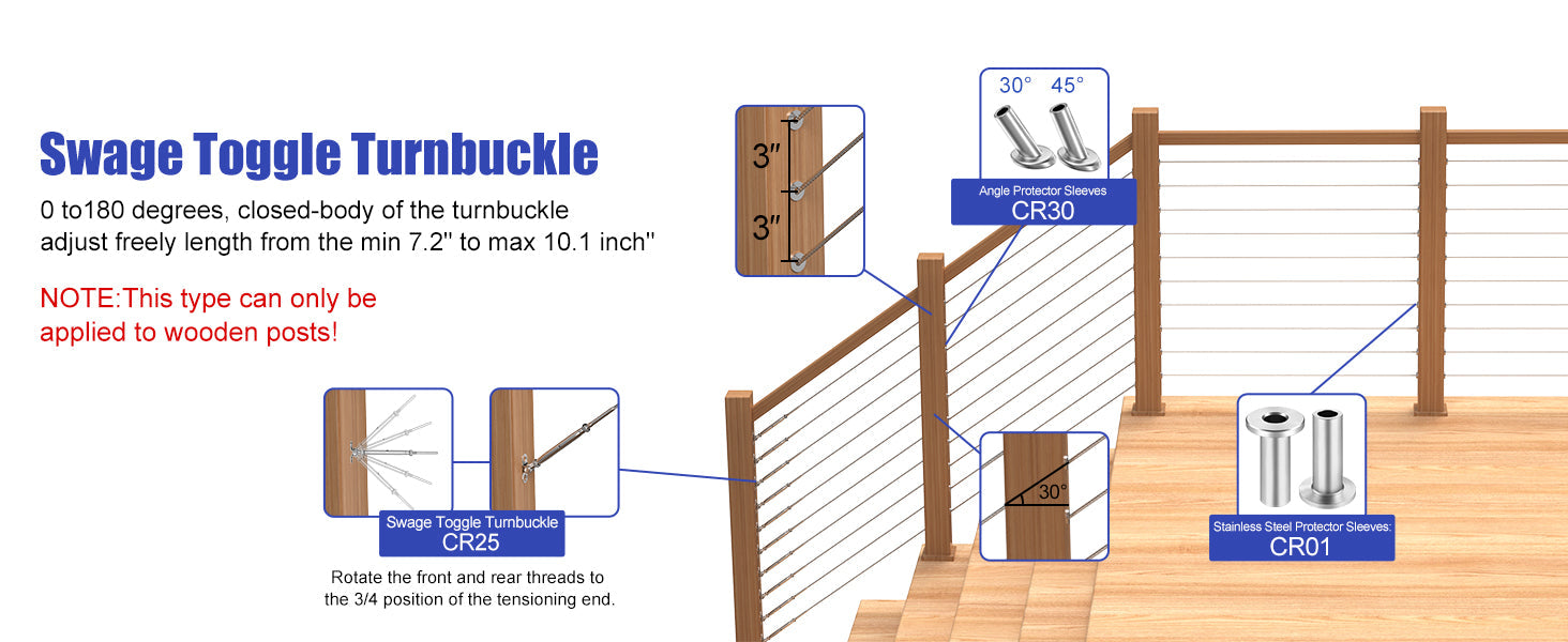 CKE Swage Toggle Turnbuckle Kits