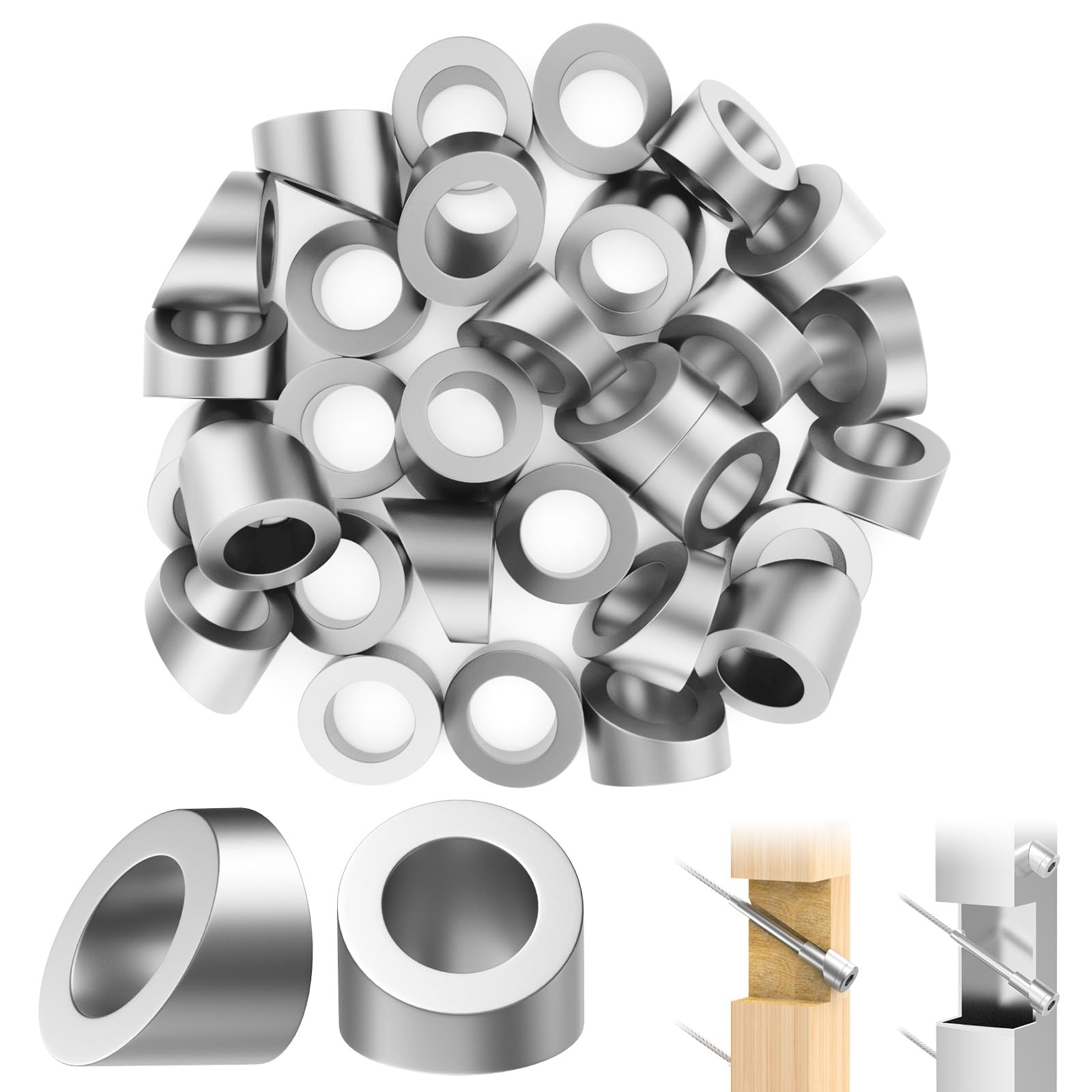 CKE 5/16" 30 Degree Cable Railing Angle Washers CR17-5/16-30