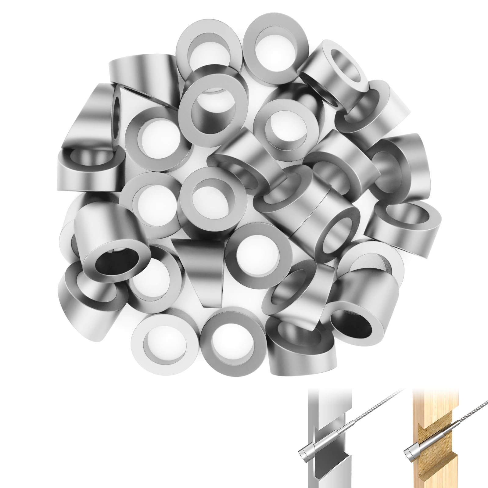 CKE 3/8" 30 Degree Cable Railing Angle Washers CR17-3/8-30